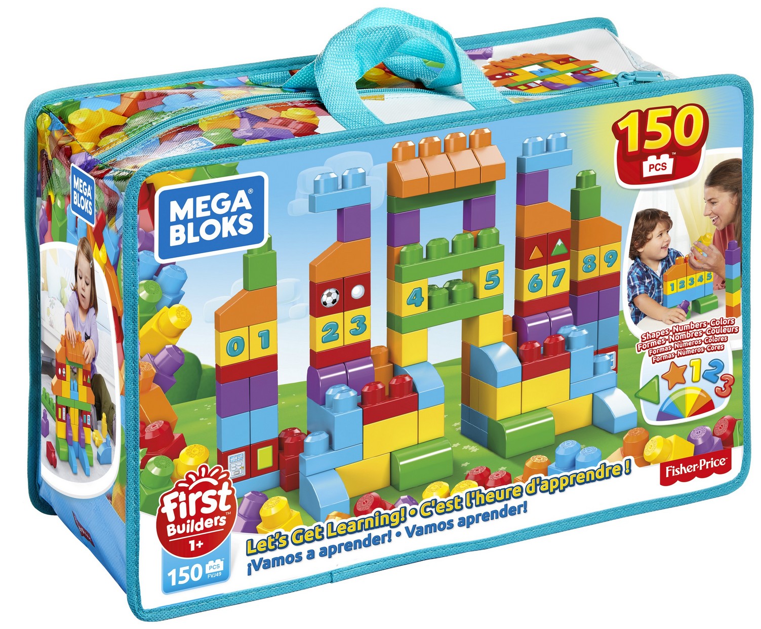 MEGA BLOKS 150PCS מגה בלוקס 150 חלקים תיק | משחקי הרכבה